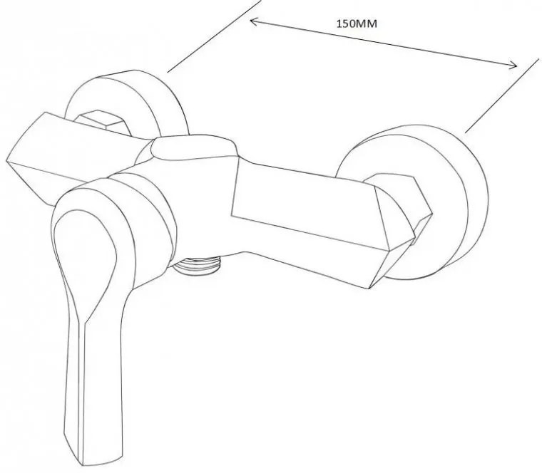 Mexen Sabre DF62 sprchový set, bílý - 72104DF62-20