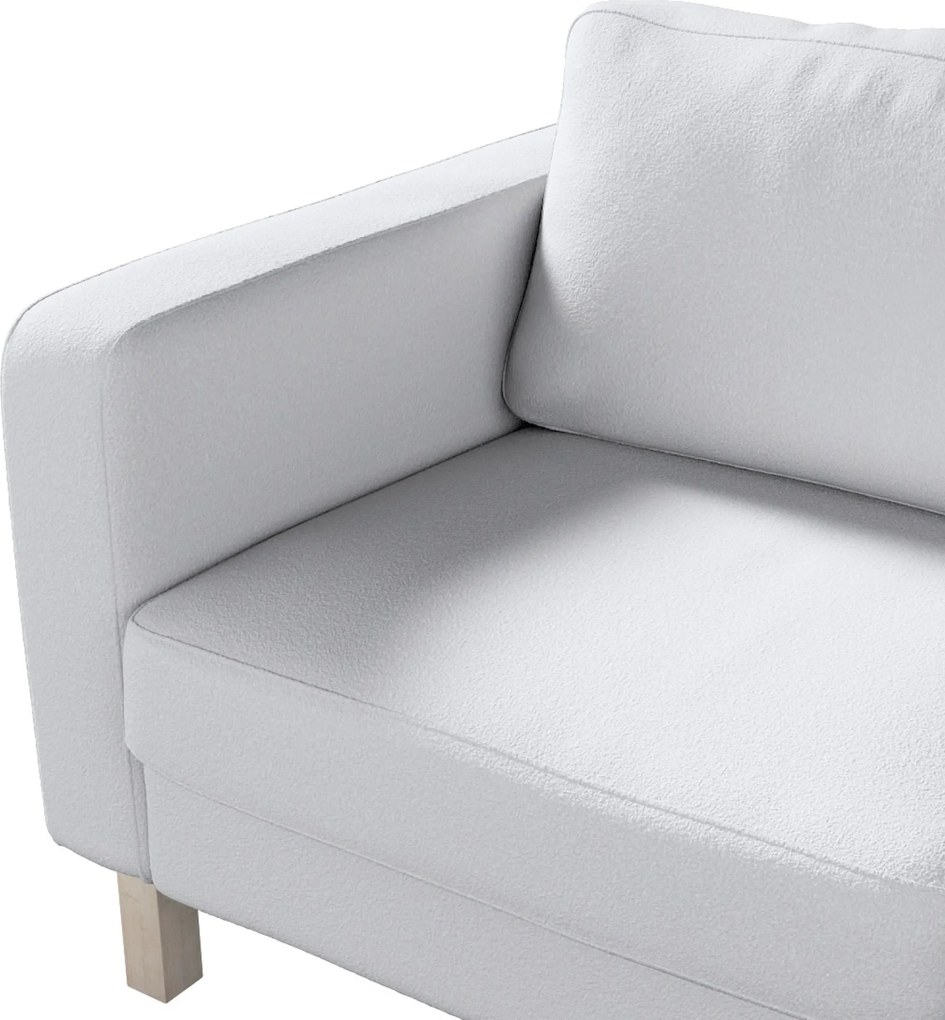 Potah na pohovku IKEA Karlstad 2-místná, nerozkládací, krátký barva bílá látka pletený vzor