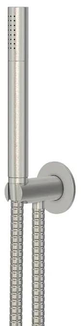STEINBERG - Sprchová souprava, kartáčovaný nikl (držák ruční sprchy s přívodem vody, ruční sprcha, kovová hadice) 100 1670 BN
