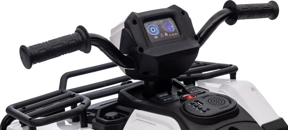 LEAN CARS Čtyřkolka na akumulátor JC915, bílá