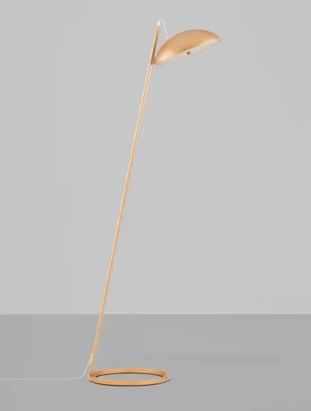 Designová stojací lampa Flute zlatá