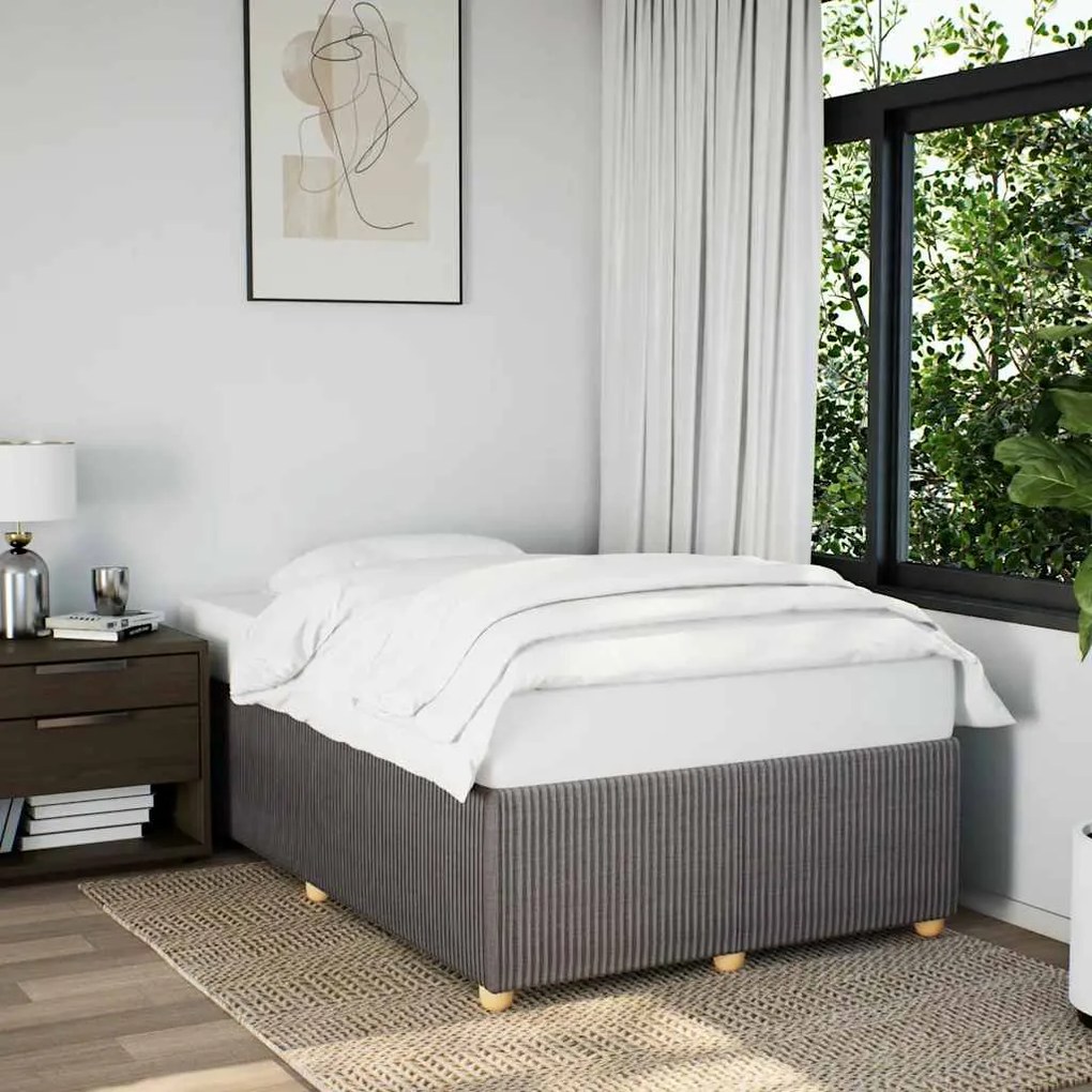 Rám postele bez matrací taupe 120x190 cm textil 3284925
