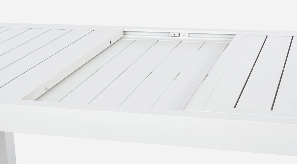 BIZZOTTO Rozkládací zahradní stůl HILDE 160x90 cm bílý 0662612