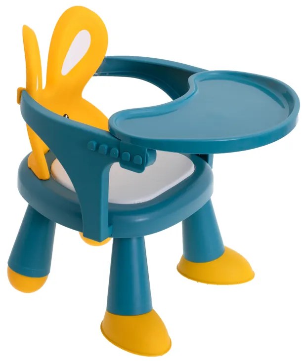 Creative Corner Židle ke krmení a hraní žlutá a modrá