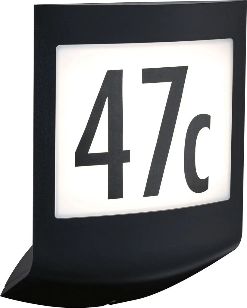 P 94509 LED venkovní nástěnné svítidlo Smart Home Zigbee Padea soumrakový senzor neláká hmyz IP44 198x71mm CCT 8,2W 230V antracit umělá hmota - PAULMANN