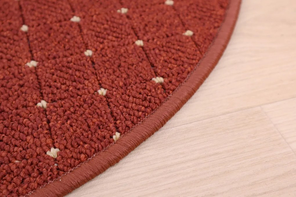 Condor Carpets, AKCE: 300x300 (průměr) kruh cm Kusový koberec Udinese terra kruh, oranžová, chodba / předsíň