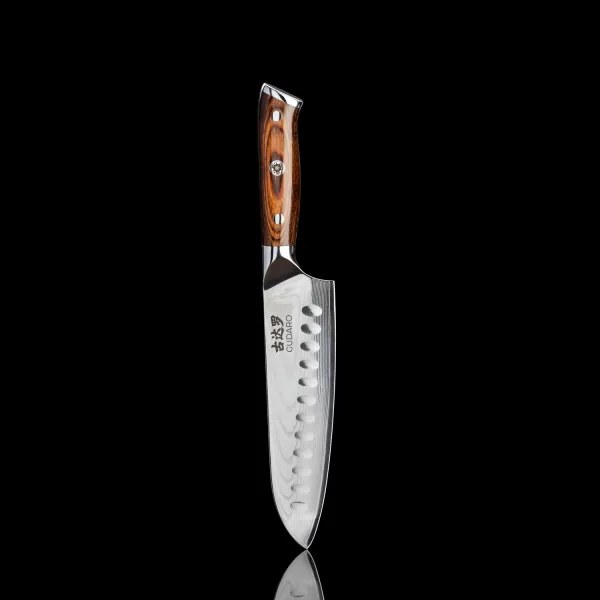 Gudaro - Damaškový Santoku kuchyňský nůž FENG 7,5", 67 vrstev oceli, délka 18 cm