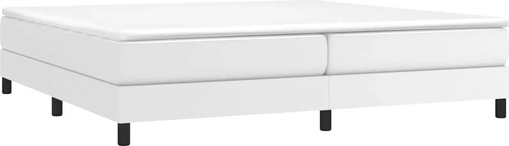Rám postele s boxspringem bílá 200 x 200 cm umělá kůže 3120719