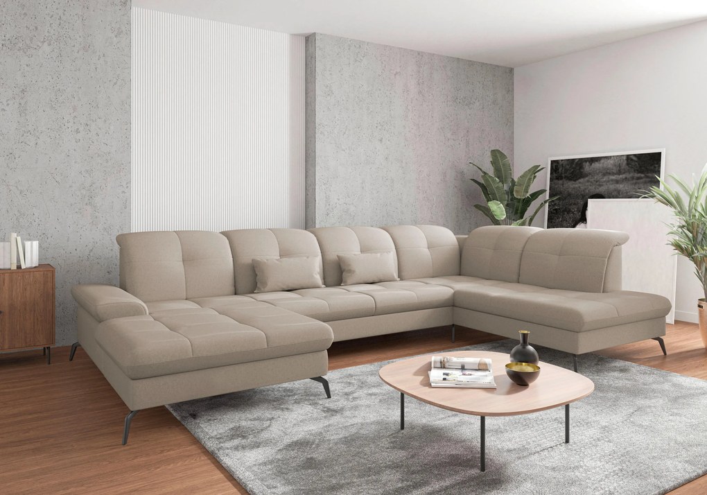 XXXLutz SEDACÍ SOUPRAVA, textil, šedohnědá Sit & More - Sedací soupravy - 000144009655