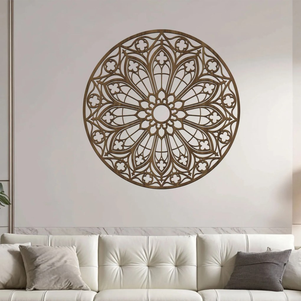 dřevo života Dřevěná mandala DUCHOVNOSTI Zvolte barvu dekoru: Černá, Zvolte rozměr Ø (cm): 95