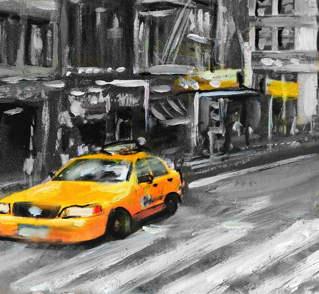 Obraz malovaný New York Velikost (šířka x výška): 120x90 cm