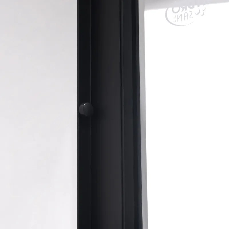 BPS-koupelny Posuvné sprchové dveře PD-NOB HYD-5172 110 cm černá/transparent pro instalaci do niky - bez vaničky