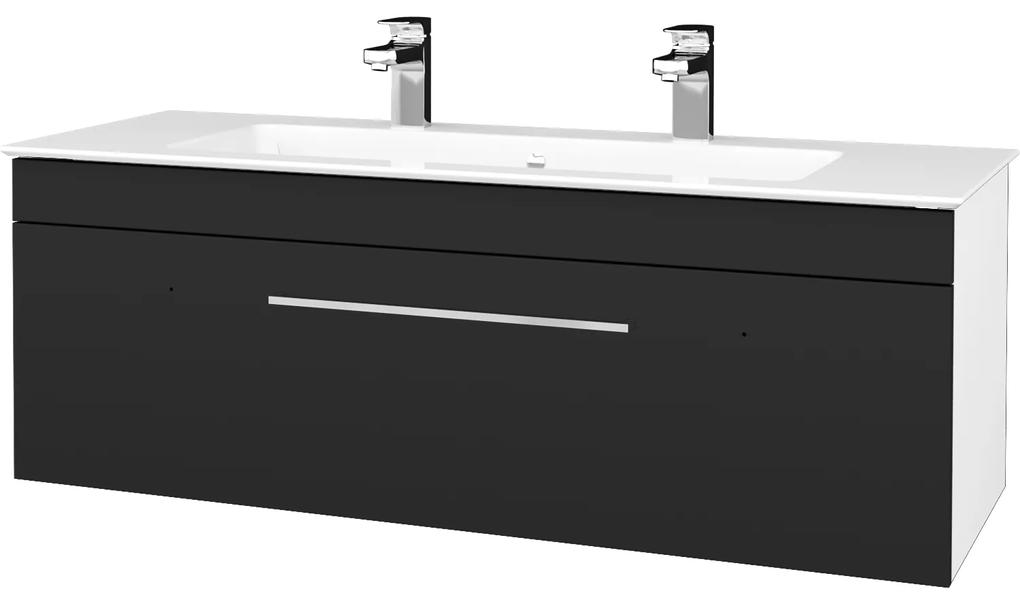 Dřevojas Koupelnová skříň ASTON SZZ 120 Varianta: N01 Bílá lesk / Úchytka T03 / N06 Lava