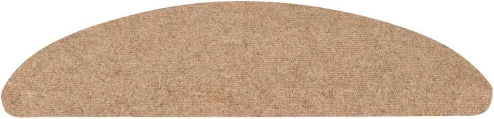 Samolepicí rohože na schody 20 ks béžová 56x17x3 cm 3365894