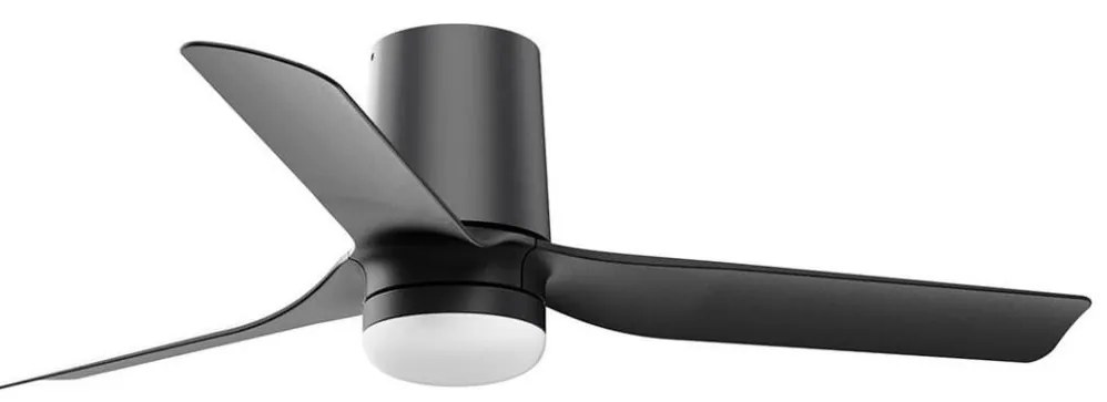 FARO Barcelona FARO 33834WT-1TW-LED Stm. vent. MINI PUNT TUB S 10W/230V černá pr. 90 cm WT + DO 33834T1TW