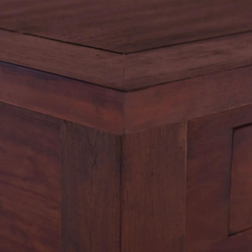 Konferenční stolek klasicky hnědý 68x68x30 cm masivní mahagon