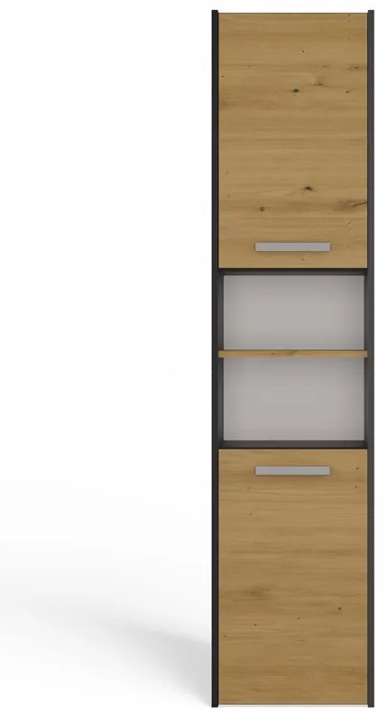 Koupelnová skříňka S40 Antracit + dub artisan