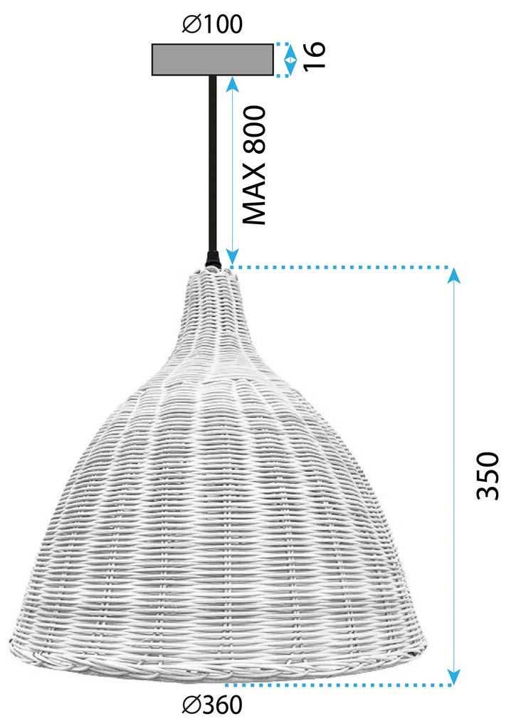 Toolight Stropní osvetlění v BOHO stylu APP1647-1CP