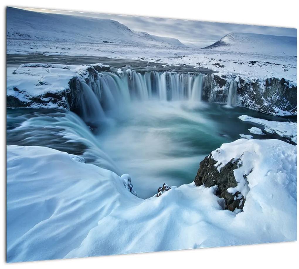 Obraz - Vodopád Bohů, Island (70x50 cm)