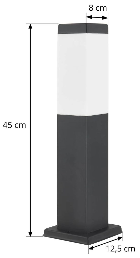 Podstavné svítidlo Lindby Honula, tmavě šedé, IP44