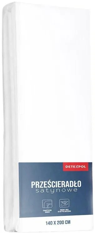 Detexpol Prostěradlo z mikrovlákna 220x200 bílé jednobarevné s elastickým Poly