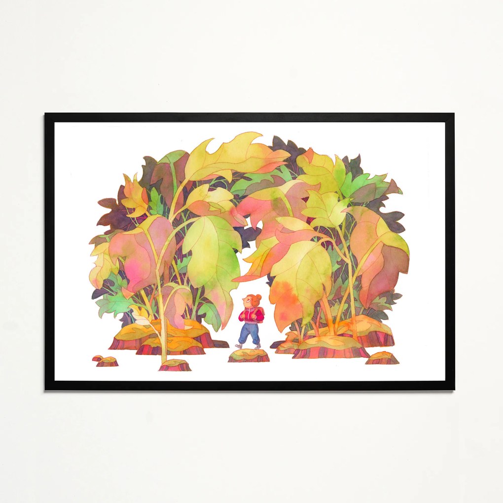 Štěpánka Jislová | The Girl Explorer Rám: Bílý, Velikost: 70 x 100 cm