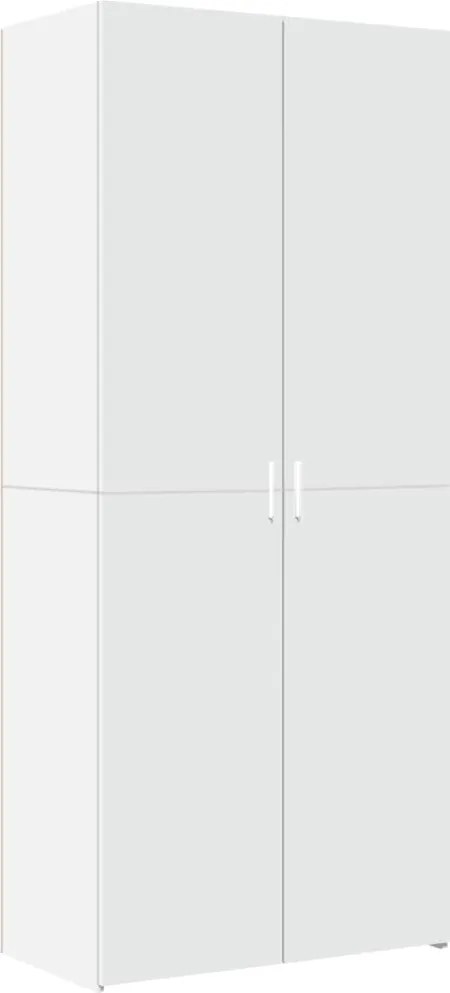 Skříň highboard bílá 80 x 42,5 x 249 cm kompozitní dřevo 3281364
