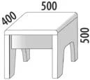 Noční stolek Fantazie Domestav F321 Materiál: Buk cink, Povrchová úprava: Moření