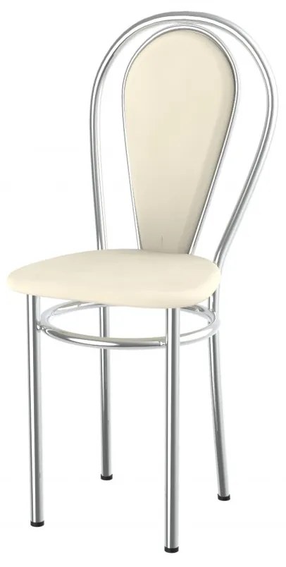 Levná kovová jídelní židle čalouněná Tunber+h