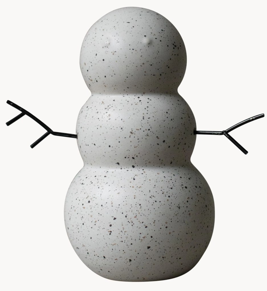 Vánoční dekorace z keramiky Snowman