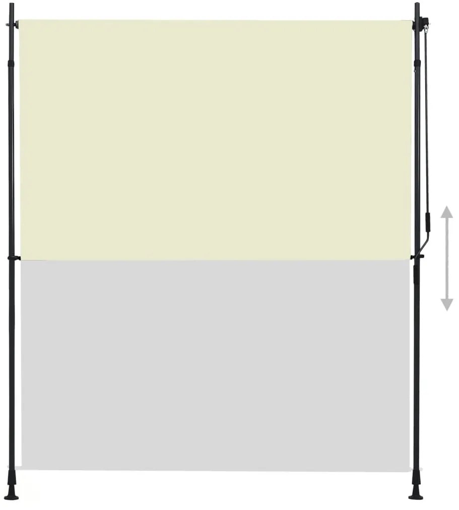 vidaXL Marketos Venkovní roleta 200 x 270 cm krémová