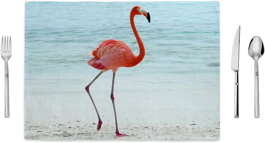Prostírání Home de Bleu Beach Flamingo, 35 x 49 cm