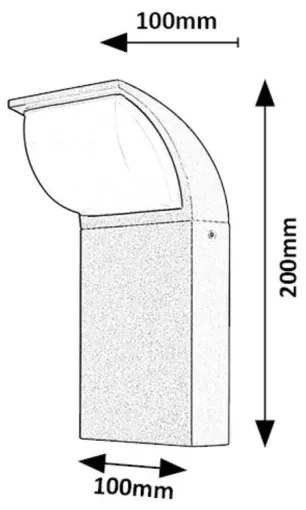 Rabalux 7166 - LED Venkovní nástěnné svítidlo HONGKONG LED/9W/230V IP65