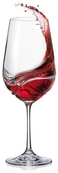 Bohemia Crystal Sklenice na červené víno Turbulence 40774/350ml (set p