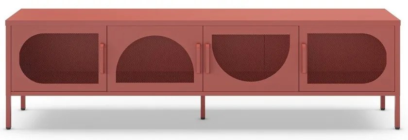 TV stolek v cihlové barvě 180x50 cm Tayra – Marckeric