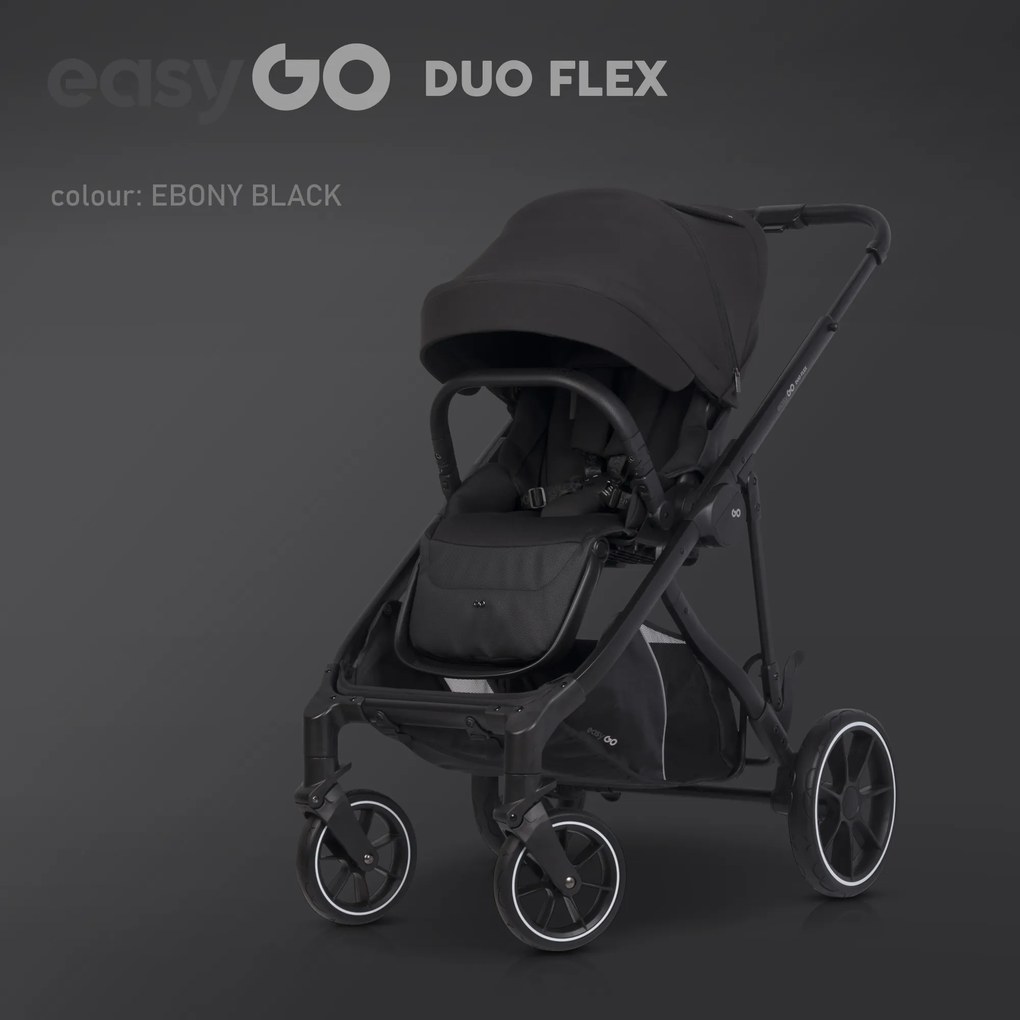 Sportovní vanička do kočárku EasyGo Duoflex Ebony Black