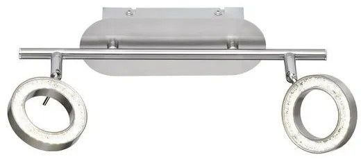 WO 7008.02.54.6000 Spotové svítidlo Naomi 2x5W 3000K LED matný nikl / chrom - WOFI