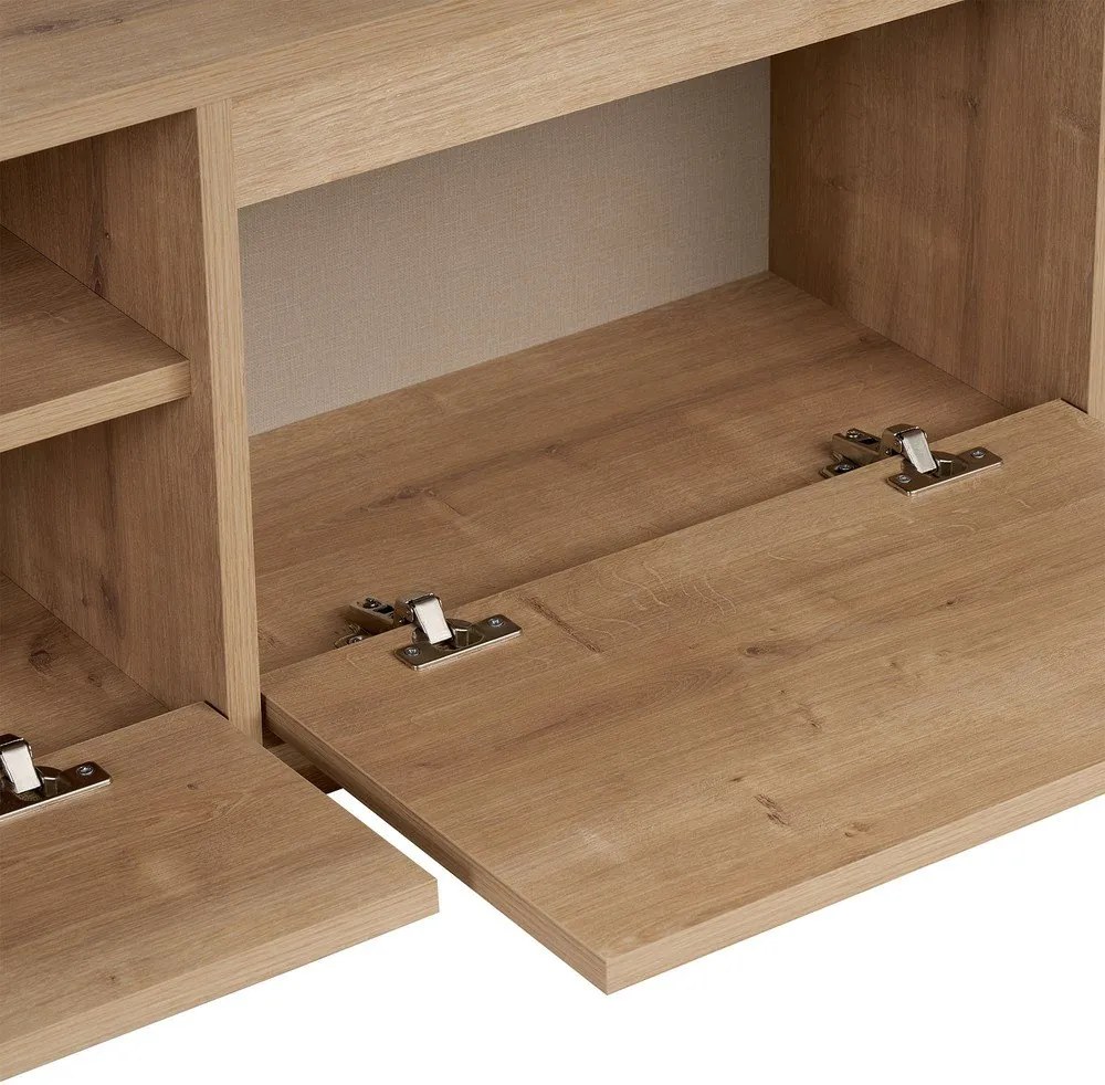 TV stolek v dekoru dubu v přírodní barvě 160x42x30 cm Sentinel – Kalune Design