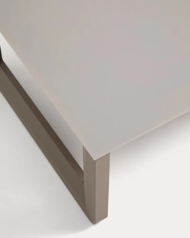 Béžový/taupe hliníkový zahradní lounge set pro 3 osoby Nerano – Kave Home