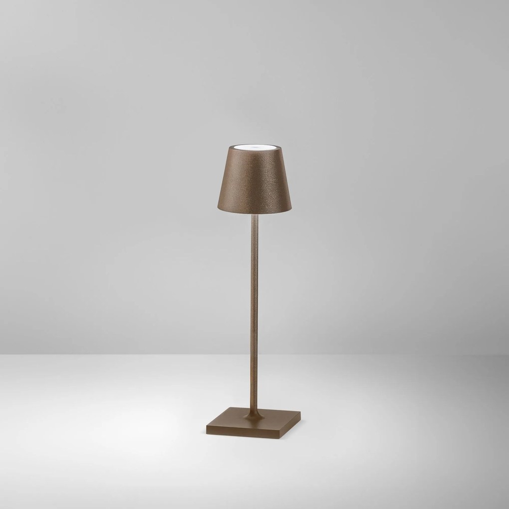 FAN LED-DRINK-S-BRO Nabíjecí venkovní svítidlo DRINK‑S korten, LED 1,5 W, 165 lm, integrovaná baterie 1900 mAh - FANEUROPE