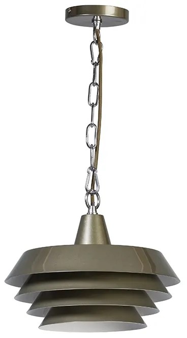 Průmyslová závěsná lampa zelená - Bitonto