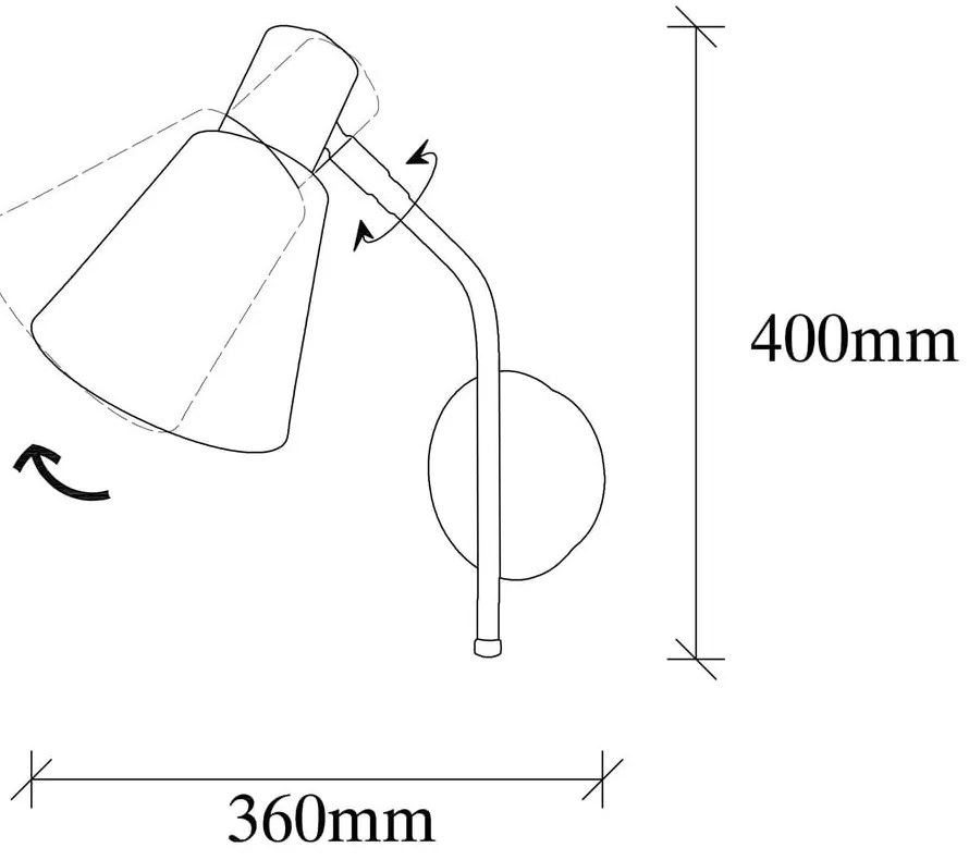 Nástěnné svítidlo v bronzové barvě ø 15 cm Sivani – Opviq lights