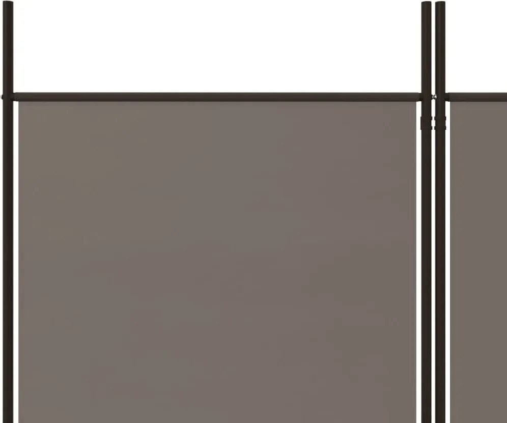 vidaXL 4dílný paraván 200x200 cm textil [350182] Barva: antracitová