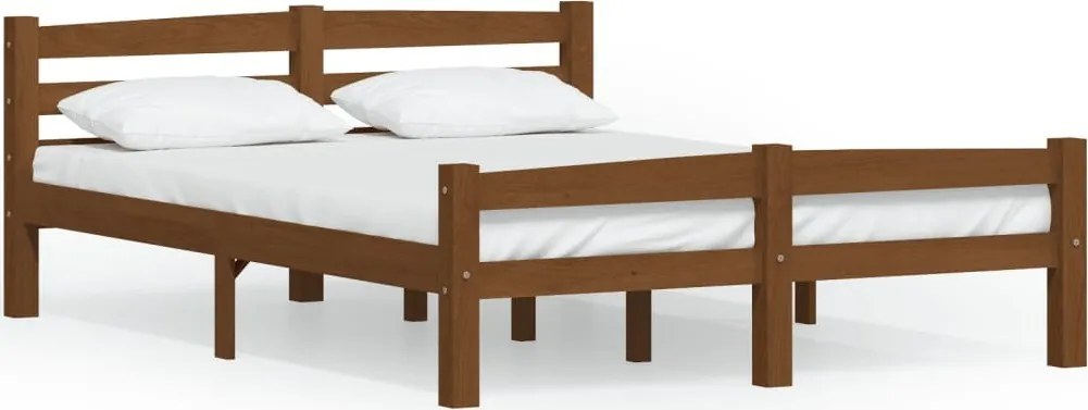 vidaXL Rám postele masivní borovice 120 x 200 cm [322077] Barva: Bílá