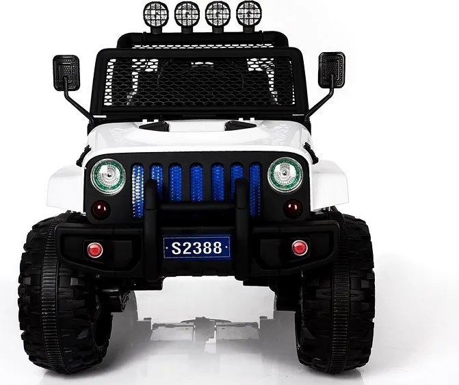 LEAN CARS Elektrické autíčko Jeep S2388 bílé 4x45W