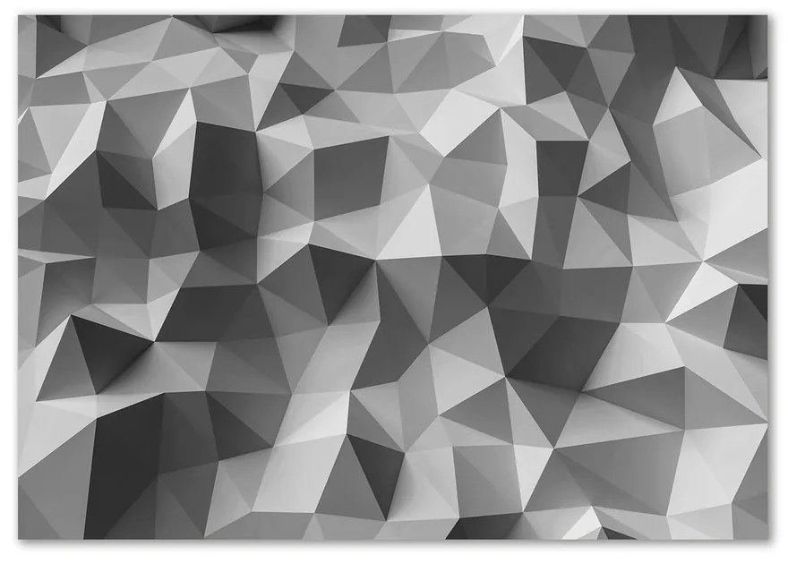 Wallmuralia Foto obraz skleněný svislý Abstrakce trojúhelníky 100x70 cm