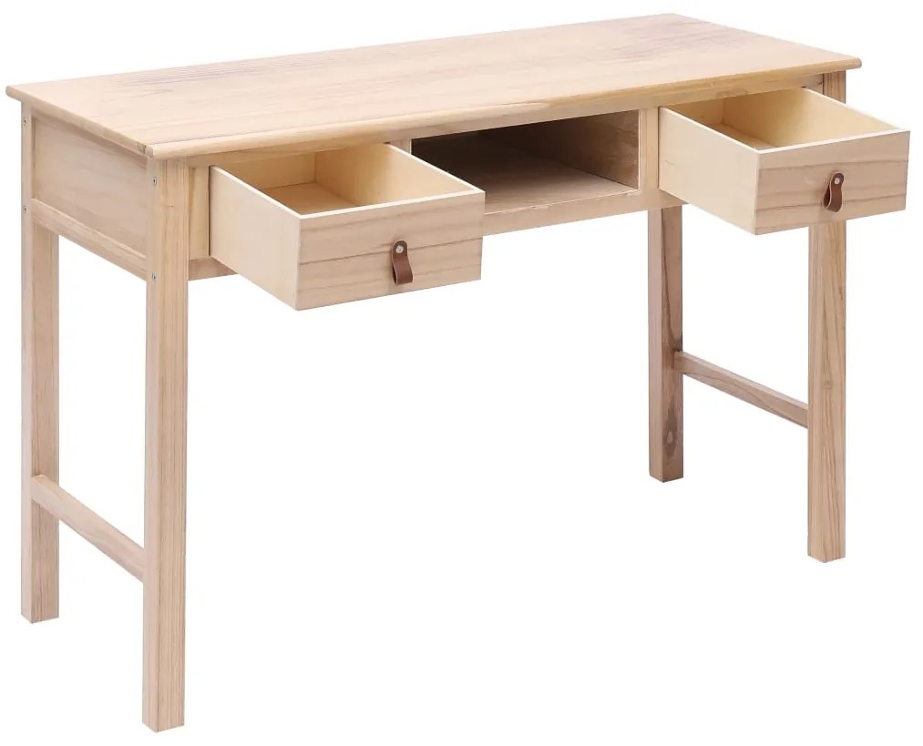 Psací stůl přírodní 110 x 45 x 76 cm dřevo 284159