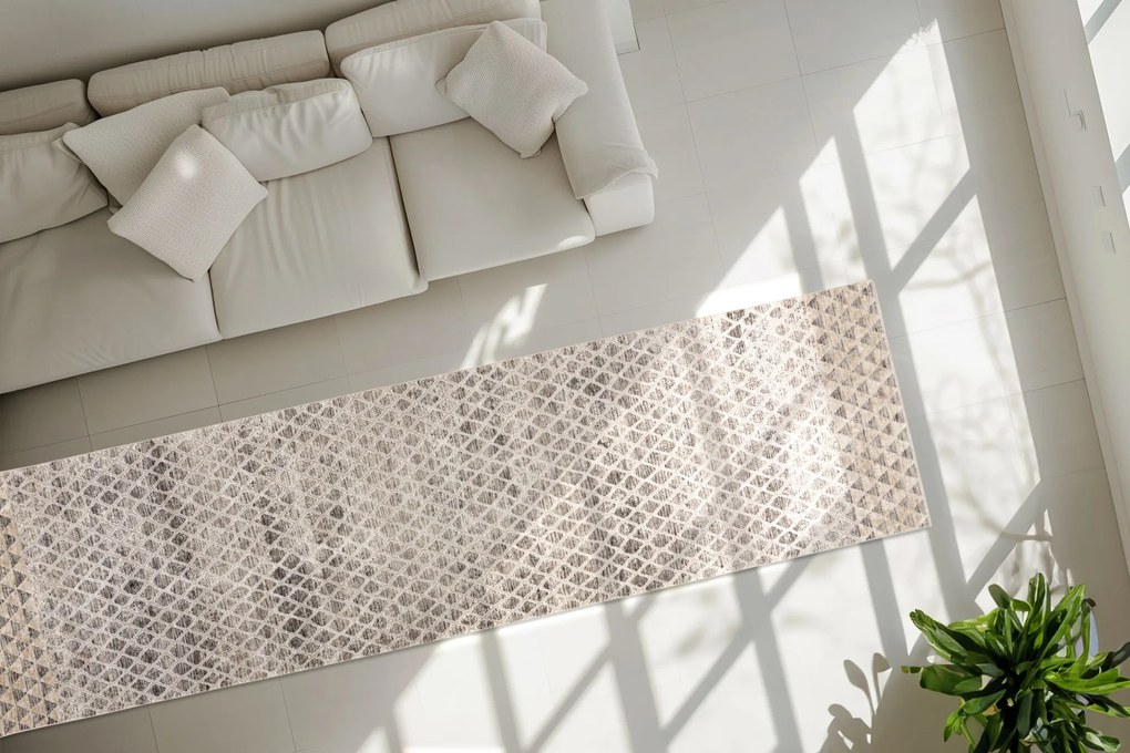 Obsession, Koberec běhoun Bella 236 Grey, 80x300, šedá, chodba / předsíň