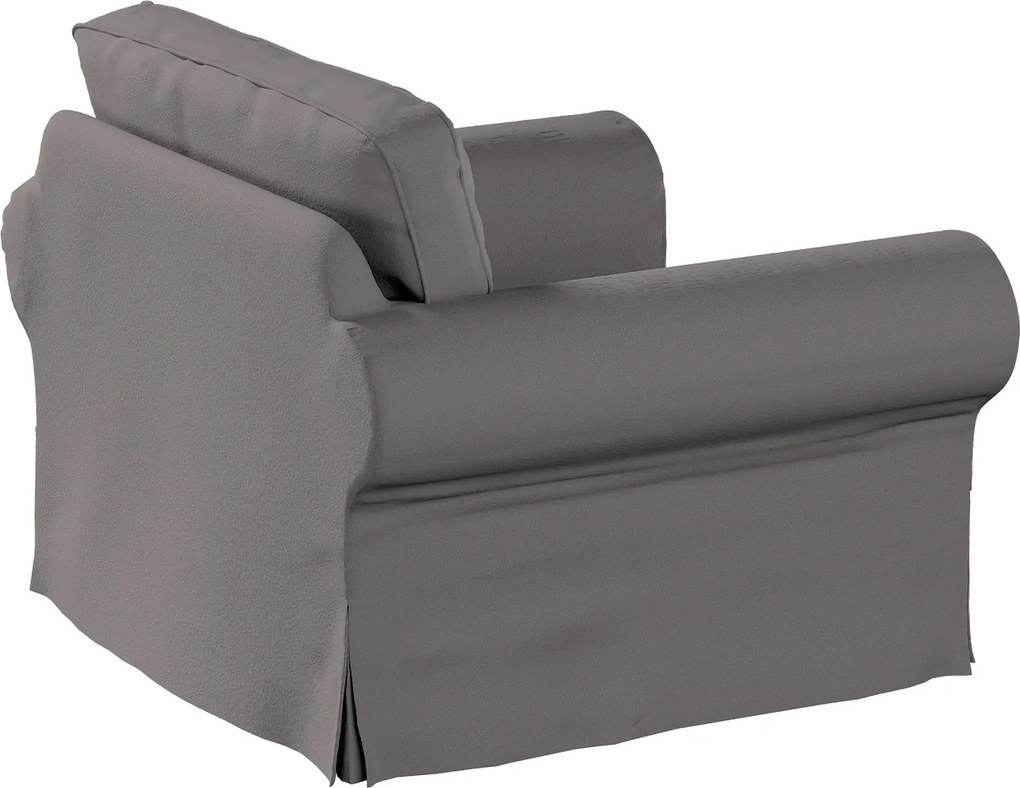 Potah na křeslo IKEA Ektorp barva béžová látka pletený vzor