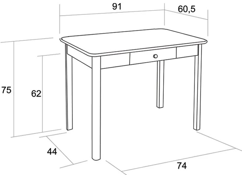 BRADOP Jídelní stůl se šuplíkem PATRIK S01